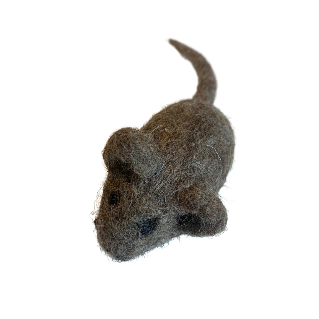 margo mouse hand felted wool mouse – ciao gatto cat market